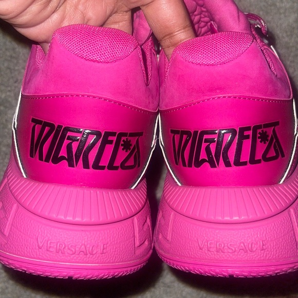 Versace | Shoes | Versace Tribeca Pink Cerise 9 Men 1 Women 41 Eur ...